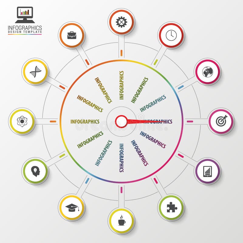 Abstract Infographics Template. Pointer. Modern Design Template Stock ...