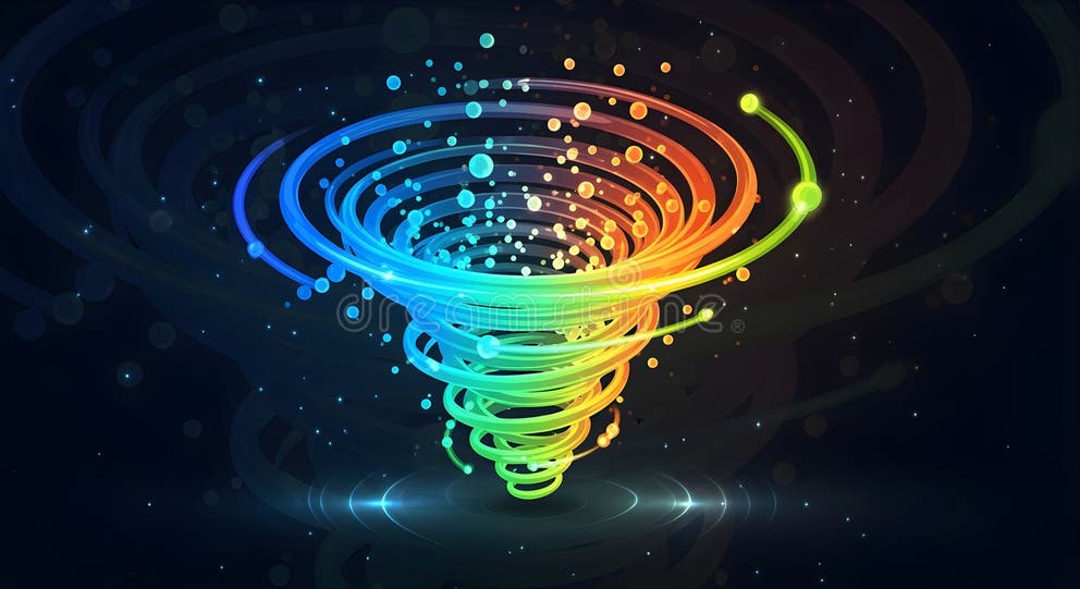 Abstract Information Synthesis 3D Icon the Image is Generated Using AI ...