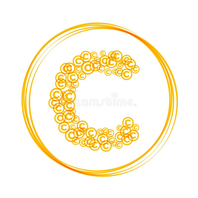Abstract Infringement Symbol of Copyright Stock Vector - Illustration ...