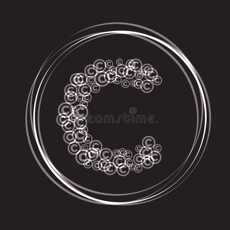 Abstract Infringement Symbol of Copyright Stock Vector - Illustration ...