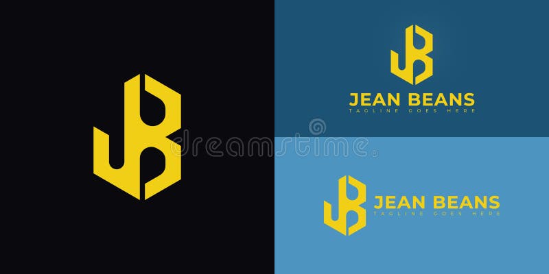 Abstract Initial Hexagon Letters JB or BJ Logo in Yellow Color Isolated ... Abstract Initial Hexagon Letters JB or BJ Logo in Yellow Color Isolated ...