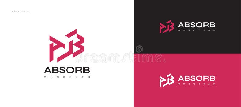 Abstract Initial Letter a and B Logo Design. AB Monogram Logo Stock ...