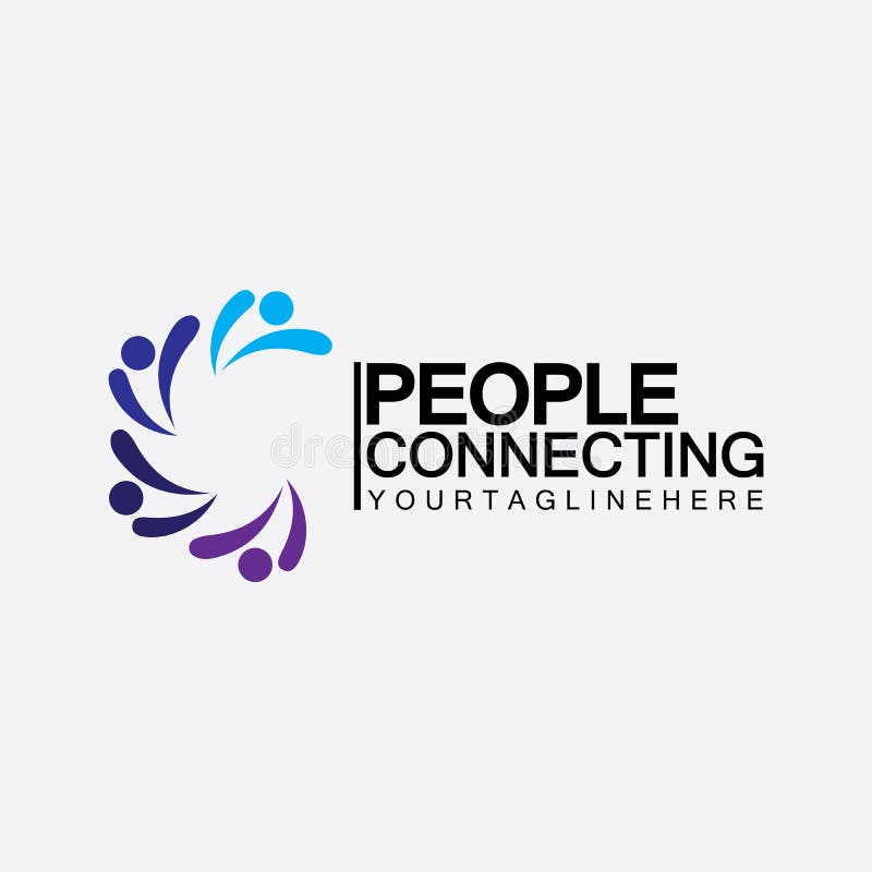 Abstract Initial Letter C Connecting People Logo Vector Design Template ... Abstract Initial Letter C Connecting People Logo Vector Design Template ...
