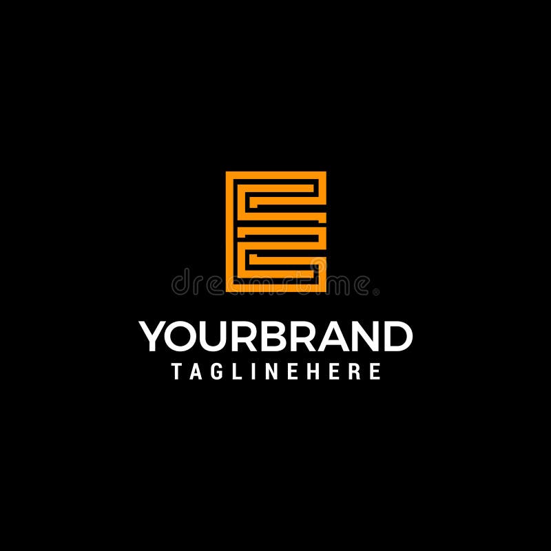 Abstract Initial Letter E Logo in Linear Concept Letter E Logo Design ...