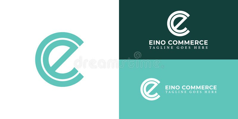 Abstract Initial Letter EC or CE Logo in Green Color Isolated on ...