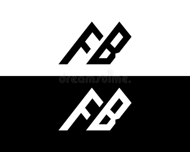 Abstract Initial Letter FB Logo Icon Stock Vector - Illustration of ...