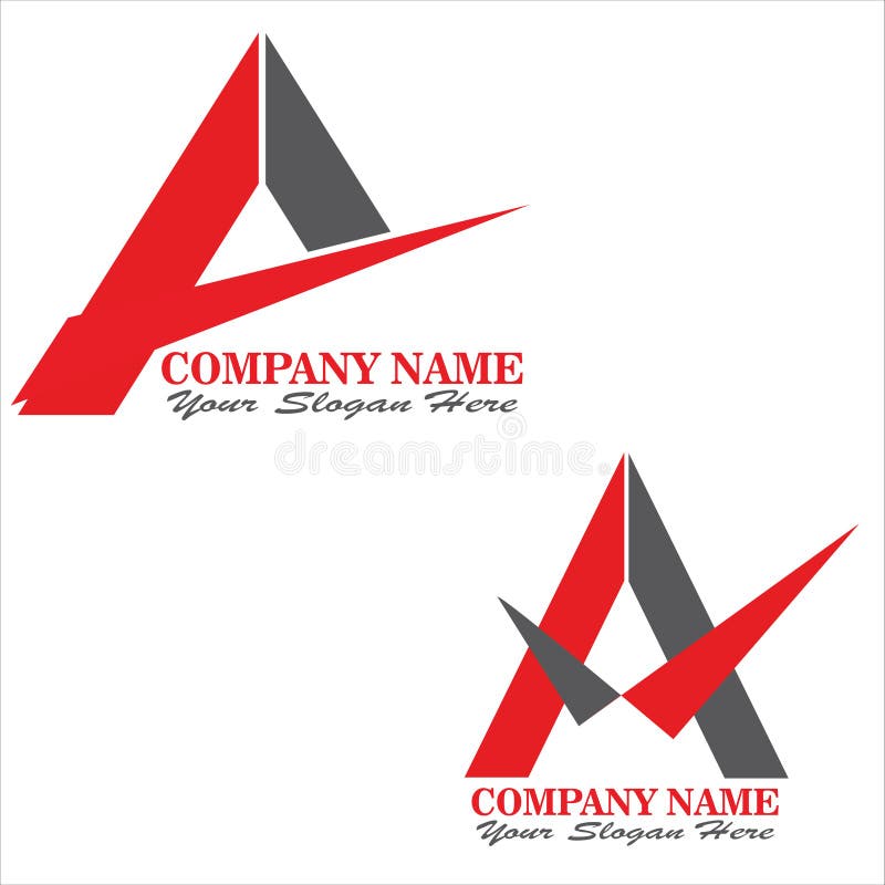 Abstract Initial Letter a Logo Vector Design Template Stock Vector ...