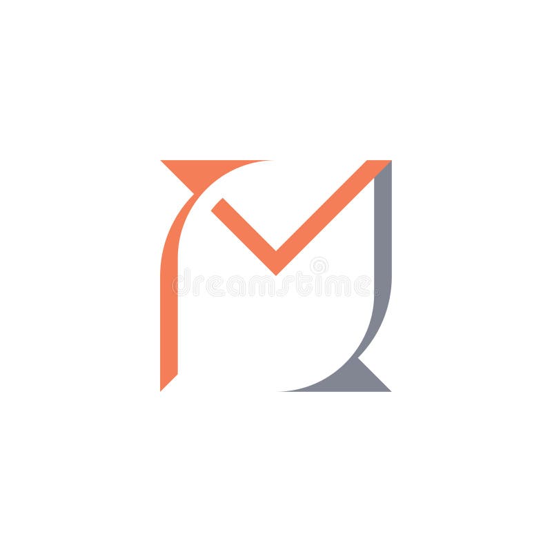 Abstract Initial Letter M Unique Logo Vector Stock Vector ...