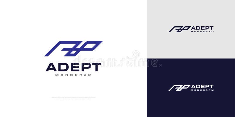 Abstract Initial Letter a and P Logo Design. AP Monogram Logo with Line ...