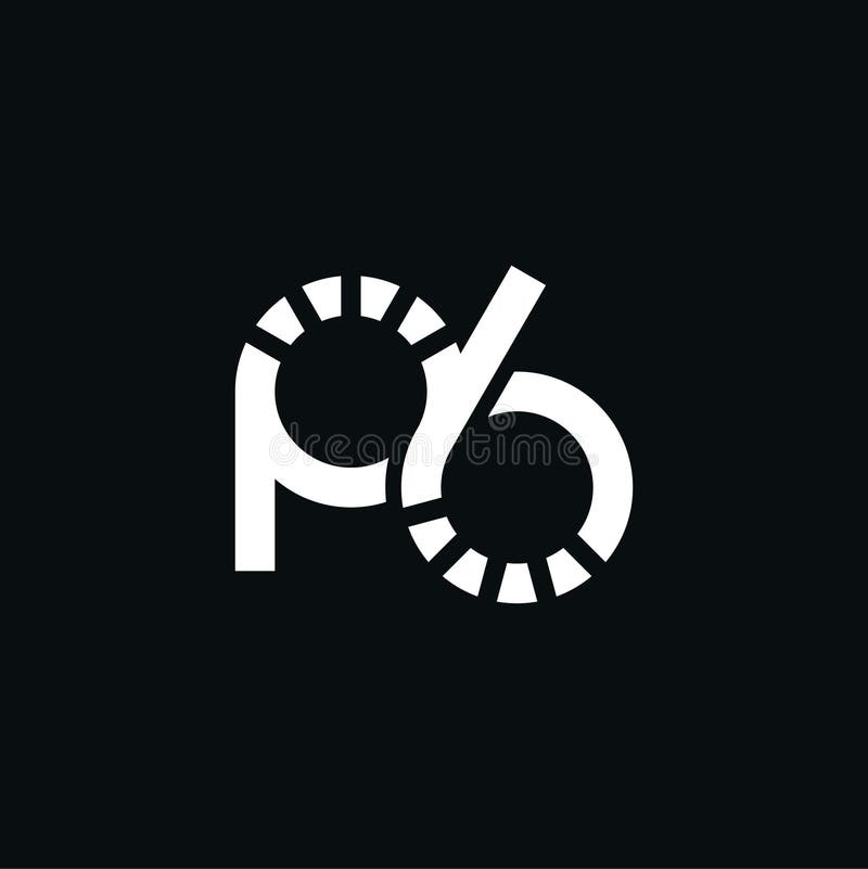Abstract Letter P6 Logo Design Inspiration Stock Illustration ...