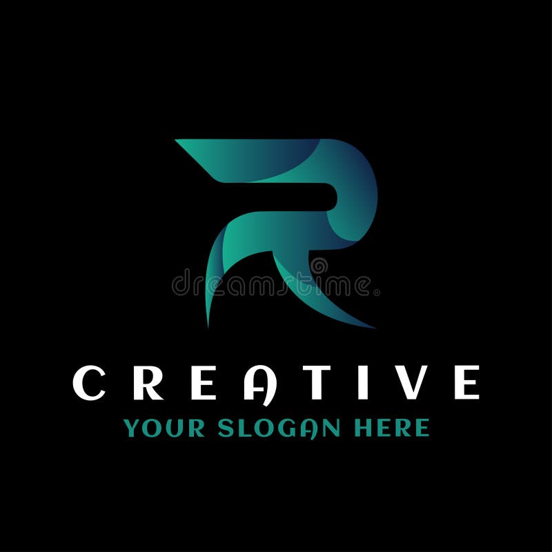 Abstract Initial Letter R Logo. Flat Vector Logo Design Template ...