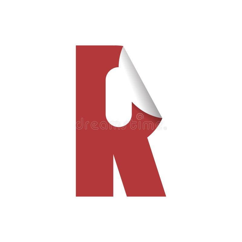 Abstract Initial Logotype R Template Design Stock Vector - Illustration ...