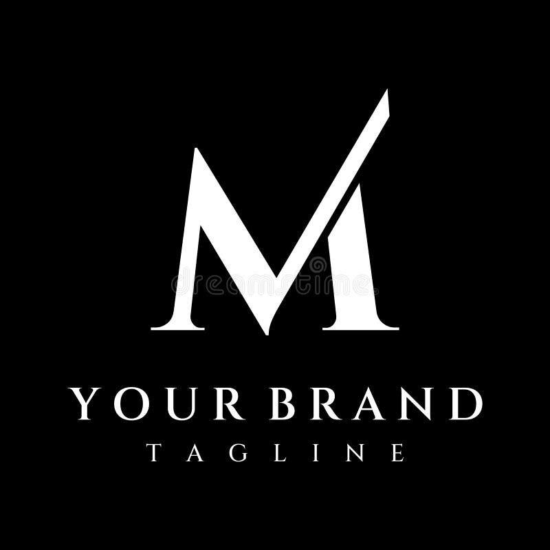 Abstract Initial Template Logo Minimalist Letter M Element.Symbol of ...