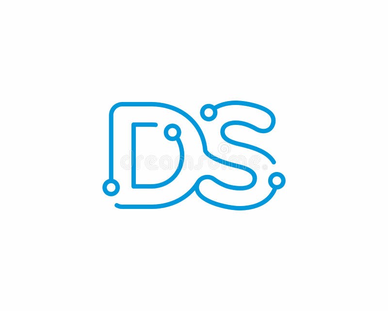 DS Letters, Electronic Circuit, Technology Logo Design Vector 001 Stock ...
