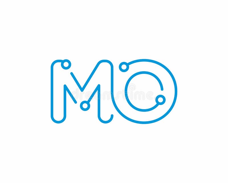 MO Letters, Electronic Circuit, Technology Logo Design Vector 001 Stock ...