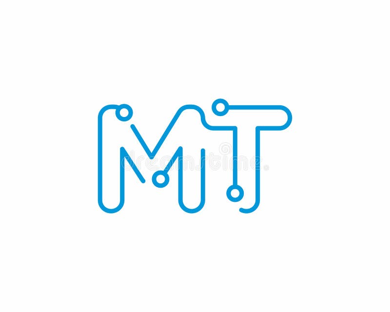 MT Letters, Electronic Circuit, Technology Logo Design Vector 001 Stock ...