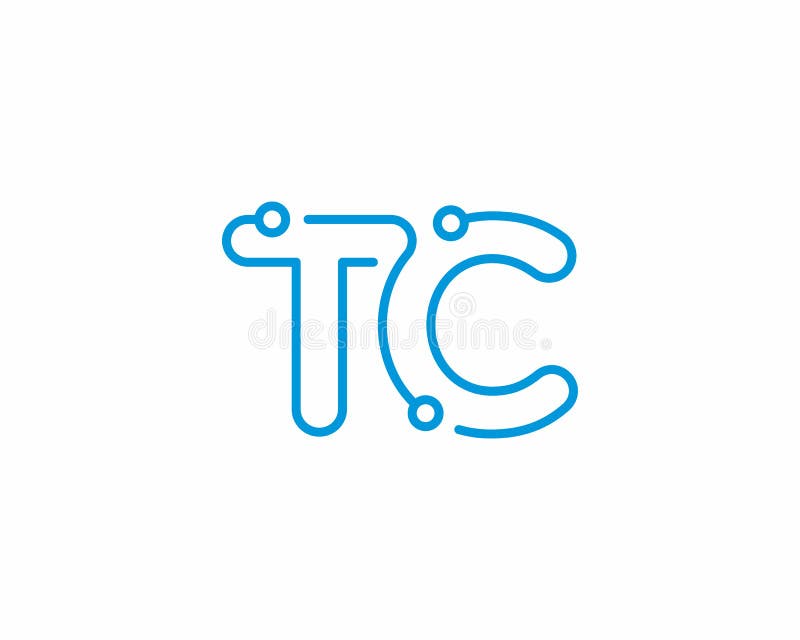 TC Letters Logo Design Vector 001 Stock Vector - Illustration of design ...