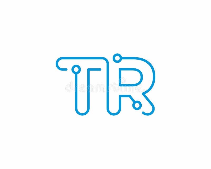 TR Letters Logo Design Vector 001 Stock Vector - Illustration of ...