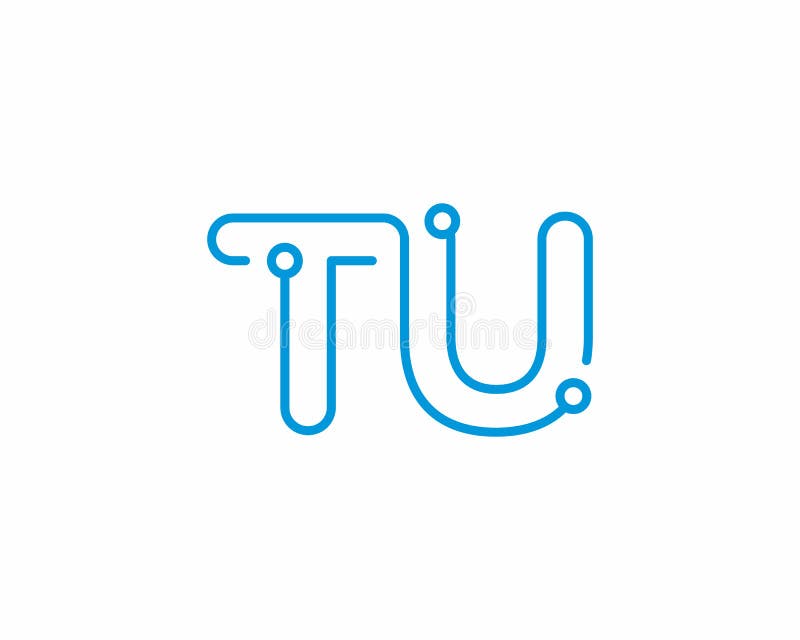 TU Letters Logo Design Vector 001 Stock Vector - Illustration of ...
