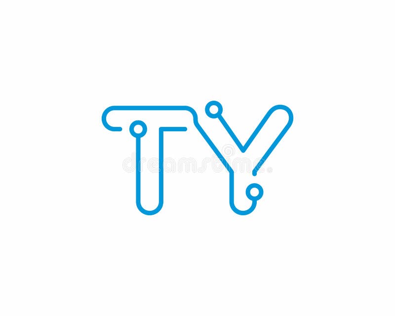 TY Letters Logo Design Vector 001 Stock Vector - Illustration of logo ...
