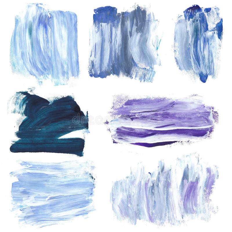 Abstract Ink Background. Marble Style. Blue and Pink Paint Stroke ...