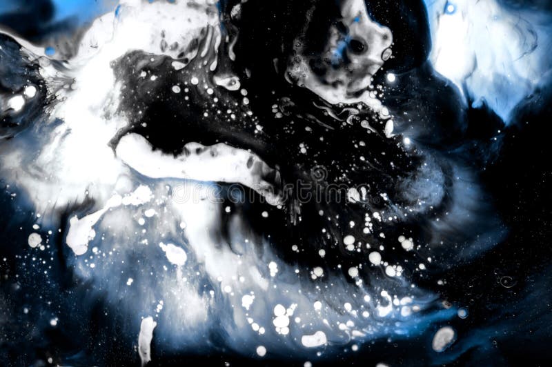 Abstract Ink Background. Moving Liquid Paint in Water Stock Photo ...