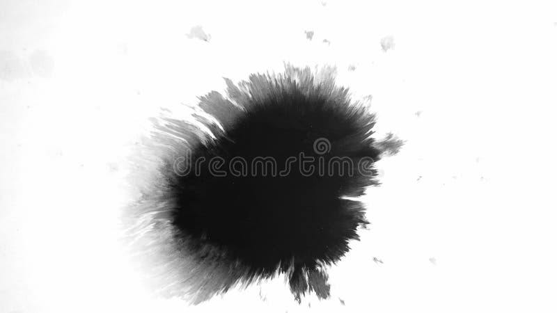 This is an Abstract Ink Blot Design Resting on a Clean White Background ...