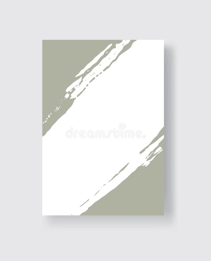 Abstract Ink Brush Banners with Grunge Effect Stock Vector ...