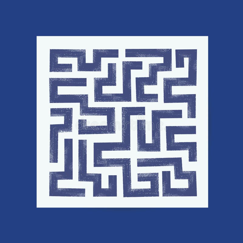 Abstract Ink Brush Maze, Labyrinth Lines, Strokes. Hand Drawn Bold ... Abstract Ink Brush Maze, Labyrinth Lines, Strokes. Hand Drawn Bold ...