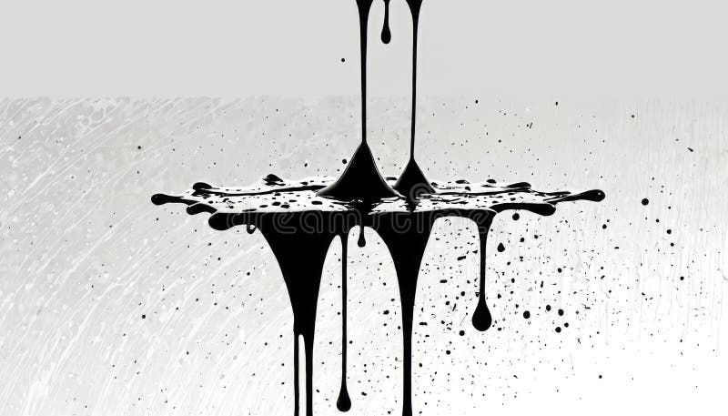 Abstract Ink Drip Pattern stock illustration. Illustration of flow ...