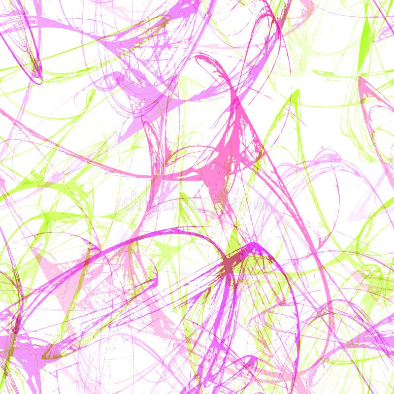 Abstract Ink Lines Seamless Pattern Stock Vector - Illustration of ...