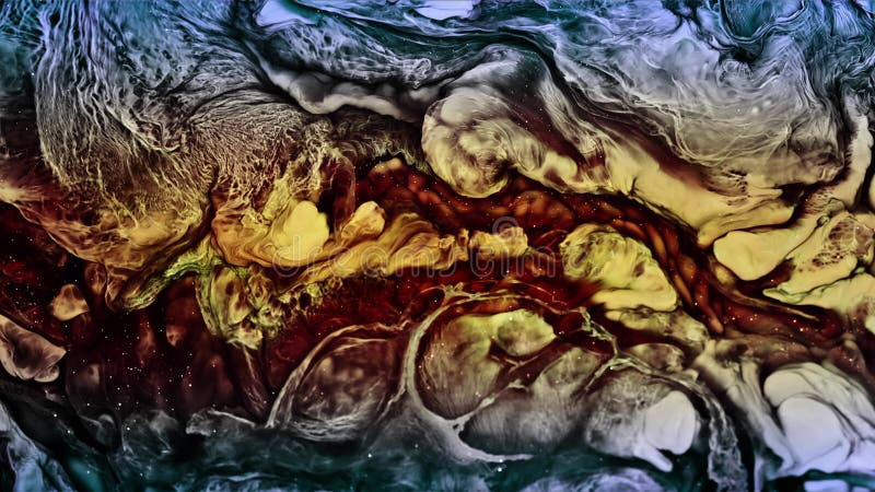 Abstract Ink Paint Diffusion Paradox Illusion Shapes Stock Footage ...