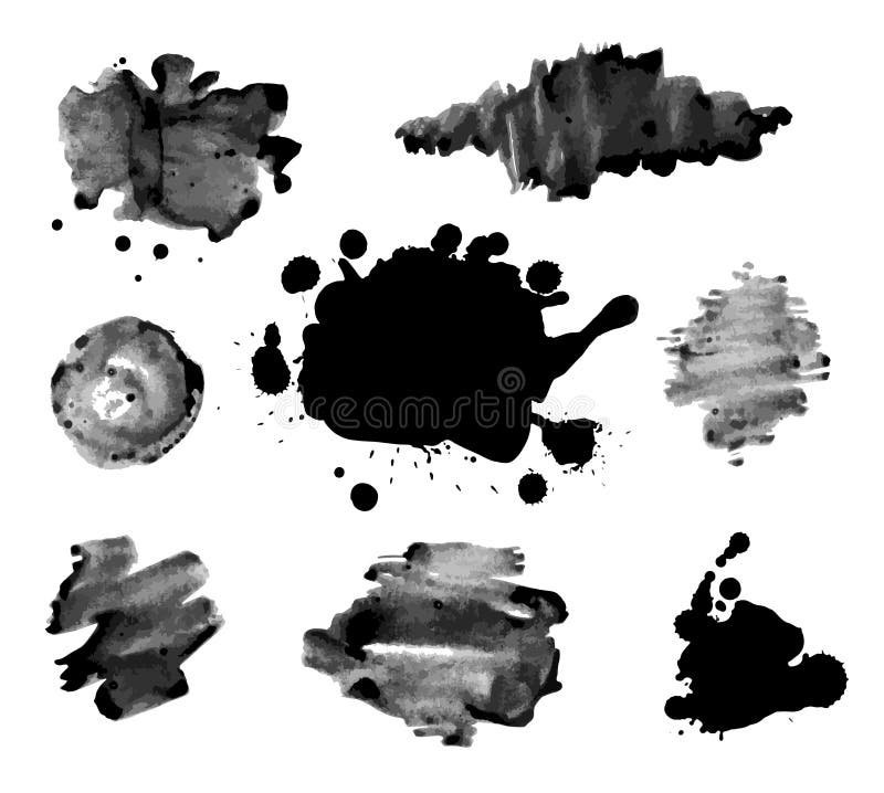 Abstract Ink Paint Vector Background Stock Vector - Illustration of ...