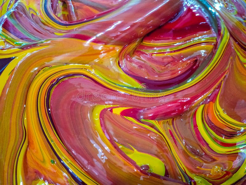 Abstract Ink Painting Background, Mixture of Acrylic Paints, Inkscapes ...