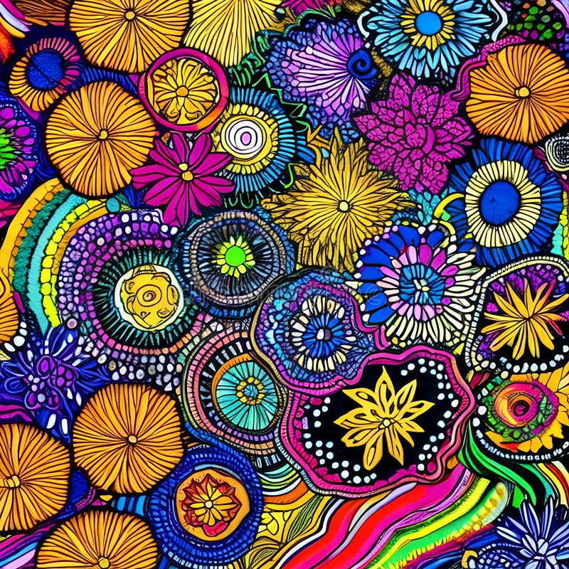 1111 Abstract Ink Pen Doodles: an Artistic and Expressive Background ...