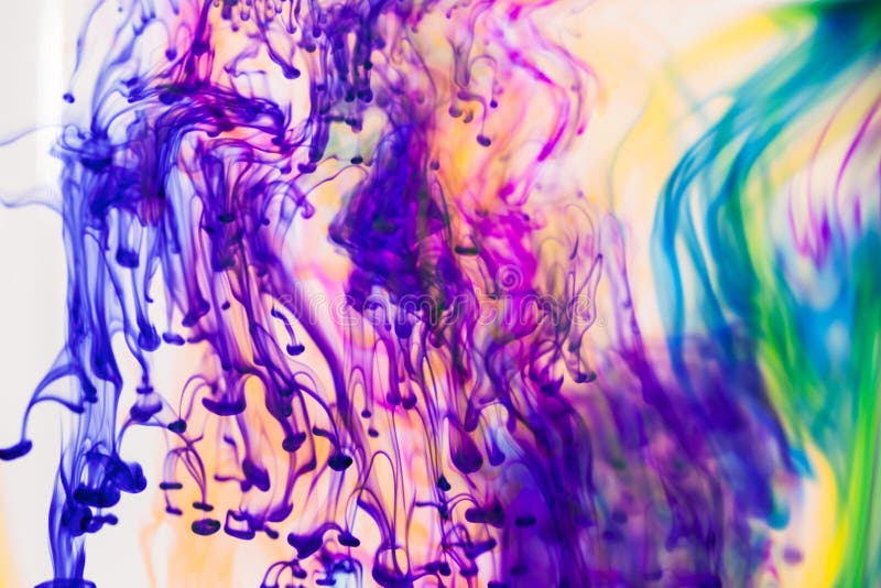 Abstract ink shapes stock image. Image of design, colorful - 83300313