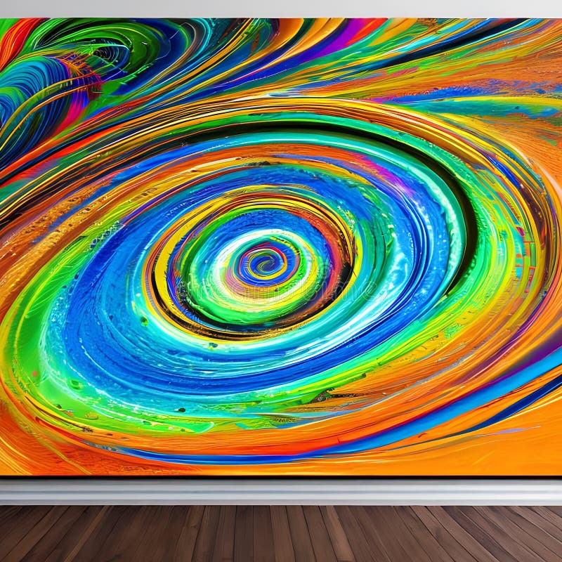 673 Abstract Ink Spirals: a Vibrant and Dynamic Background Featuring ...