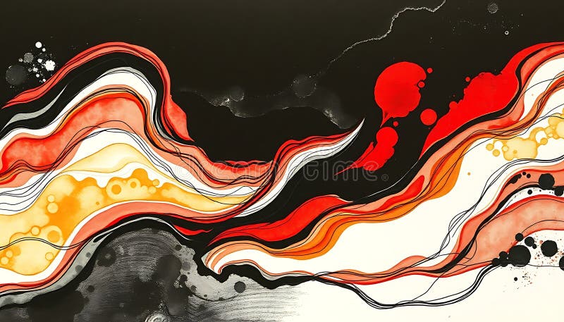 Abstract Ink Splash Art, Colorful Blots, Artistic Background, Stock ...