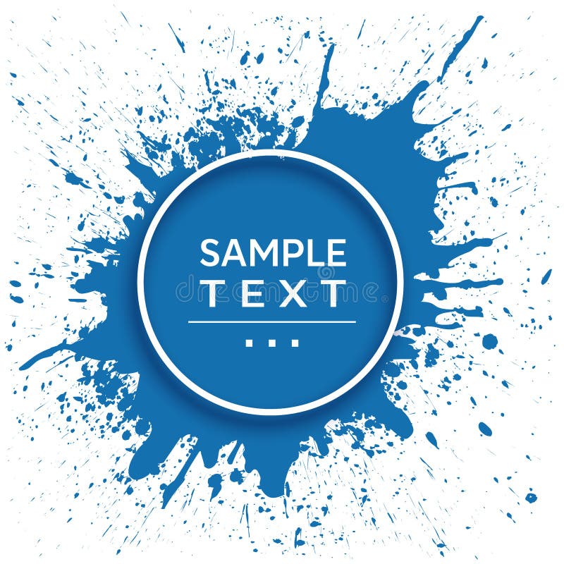 Abstract Ink Splash Design Template. Abstract Template with Splash ...
