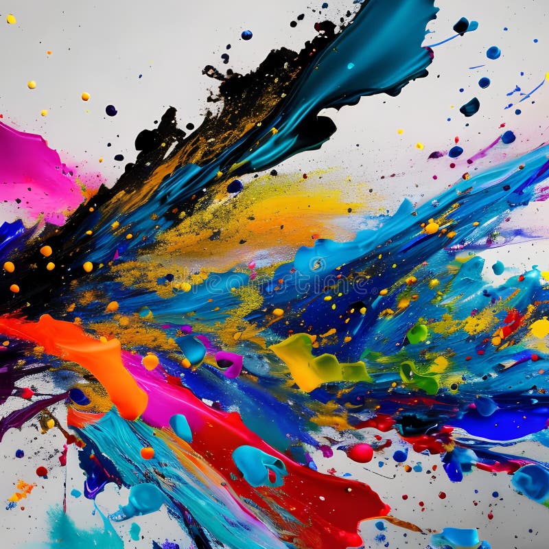 473 Abstract Ink Splashes: a Vibrant and Dynamic Background Featuring ...