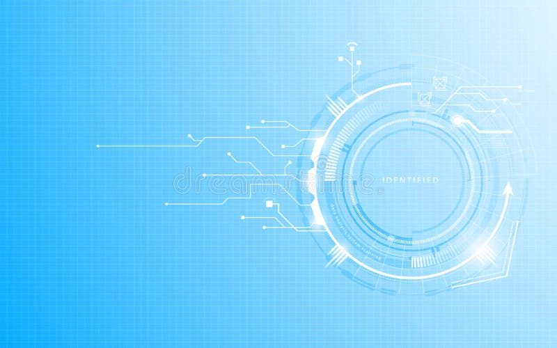 Abstract Innovation Concept Blue Design Background Stock Vector ...