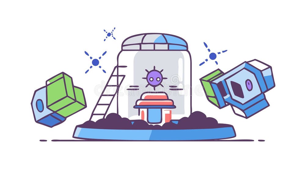 Abstract Innovation Modern Technology Structure, Vector Design Generative AI Stock Vector ...