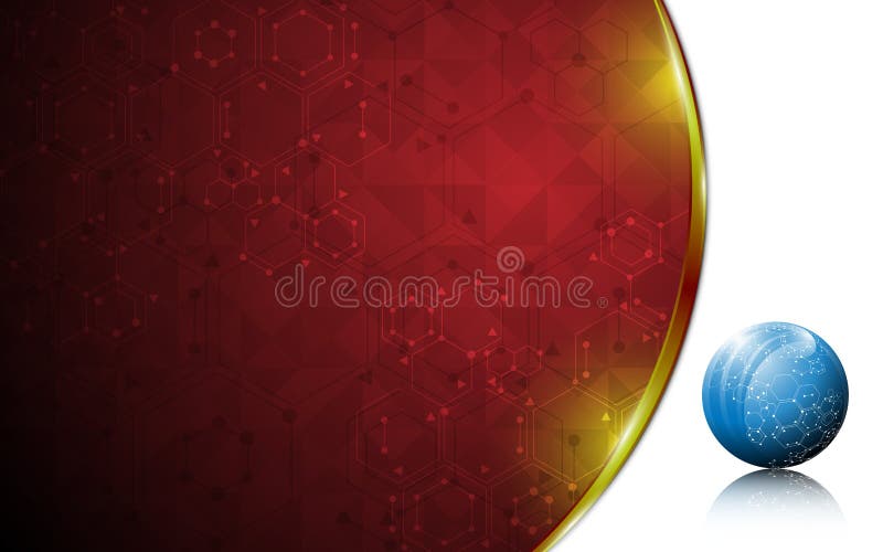 Abstract Innovation Science Design Sphere Molecular Background Stock ...