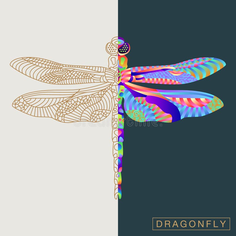 Abstract Insects Illustration Stock Vector - Illustration of hipster ...