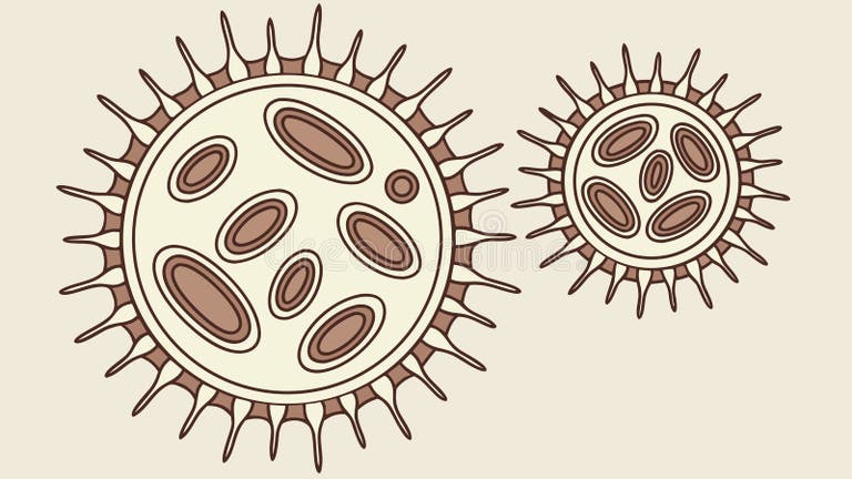 Abstract Interconnected Gears or Microscopic Cells, Science and Tech ...