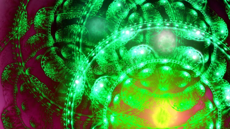 Abstract Interconnected Intersecting Rings with a Detailed Decorative ...