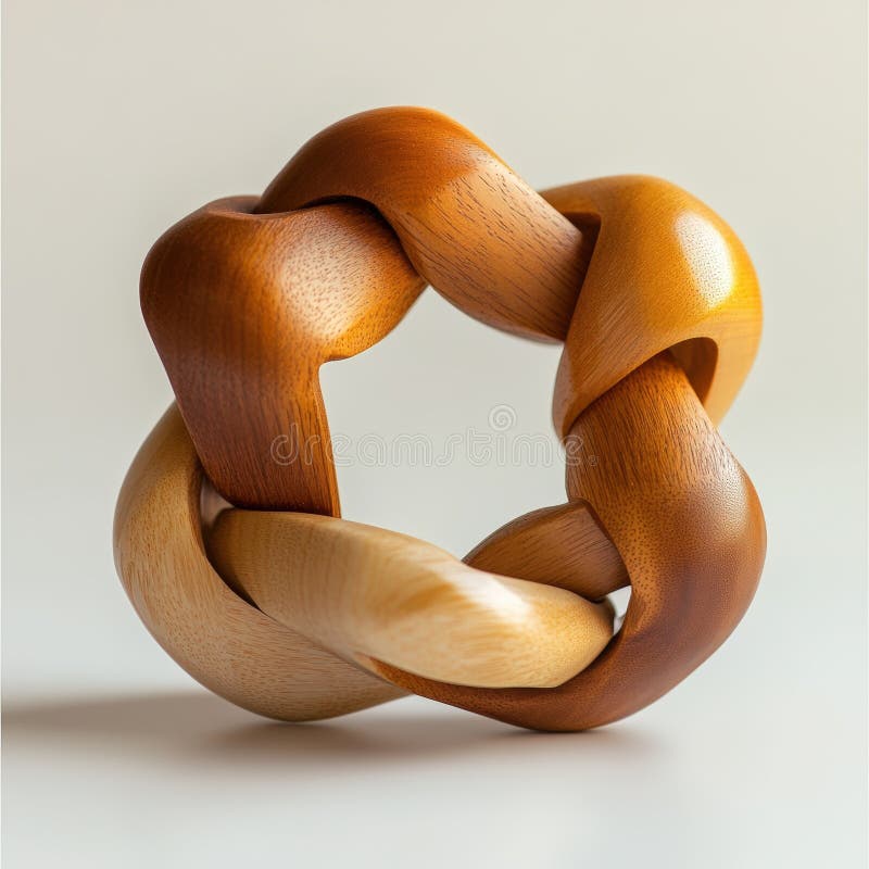 Abstract of Interconnected Shapes Demonstrating Mutual Support Network ...