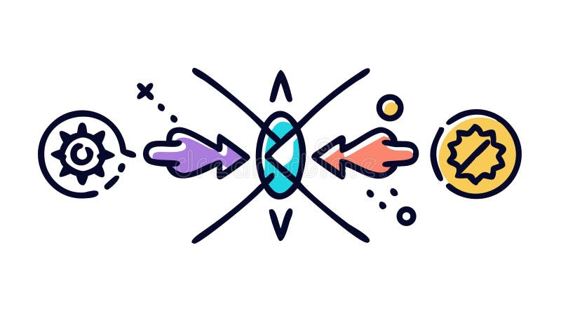 Abstract Interconnected Shapes Digital Network Flow Vector Design Generative Ai Stock Vector