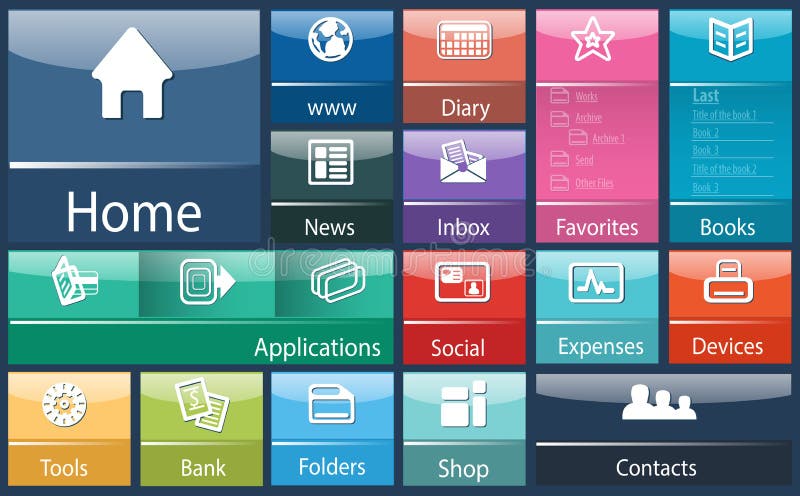 Abstract Interface Soft Generic for Computer Stock Illustration ...