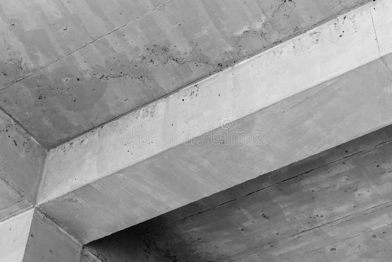 Abstract Interior Background, Concrete Ceiling Construction Stock Photo ...